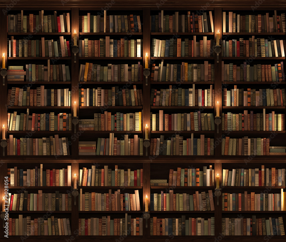 Bookshelf. Seamless texture (vertically and horizontally) Stock ...