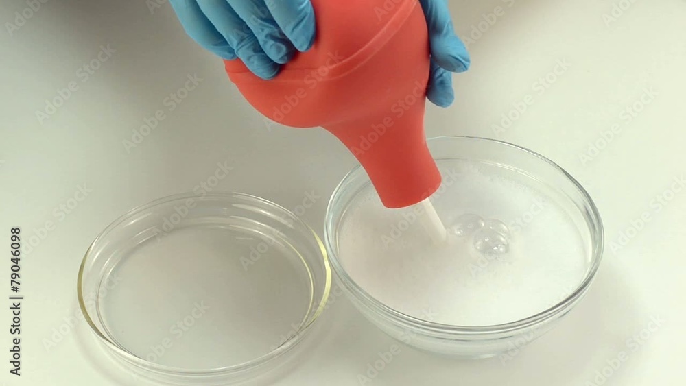 Enema is filling with soapy water Stock Video | Adobe Stock