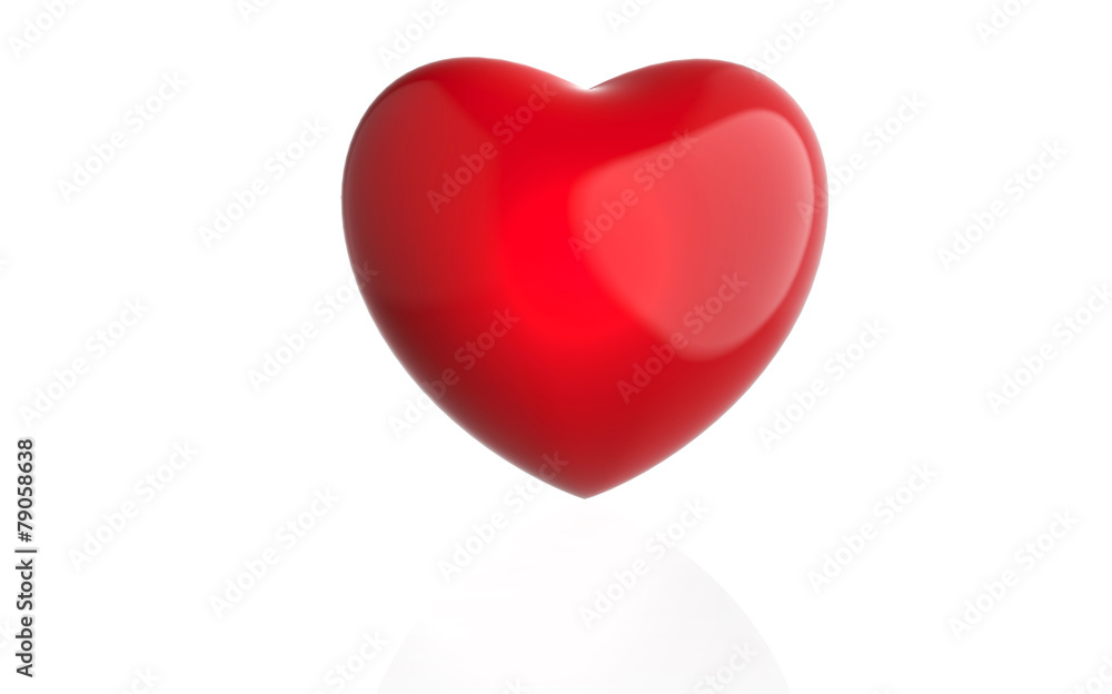 Big Red Heart Stock Illustration | Adobe Stock