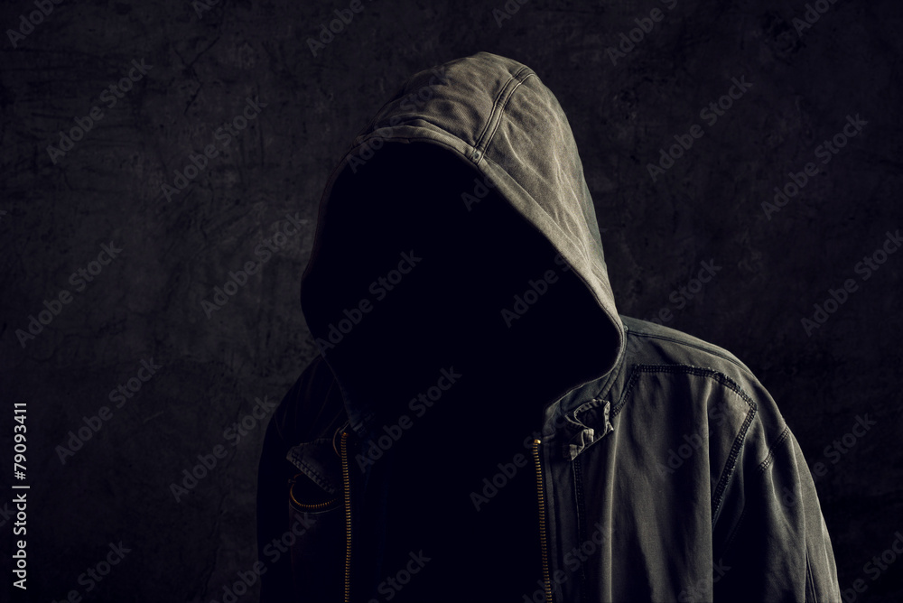 Faceless unrecognizable man without identity foto de Stock | Adobe Stock