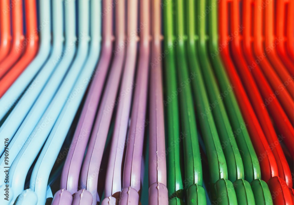 Colorful Hangers Stock Photo | Adobe Stock