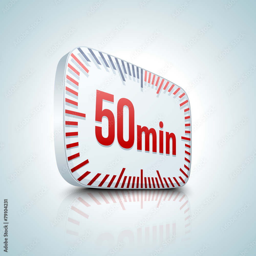 50 min. Timer Stock Illustration | Adobe Stock