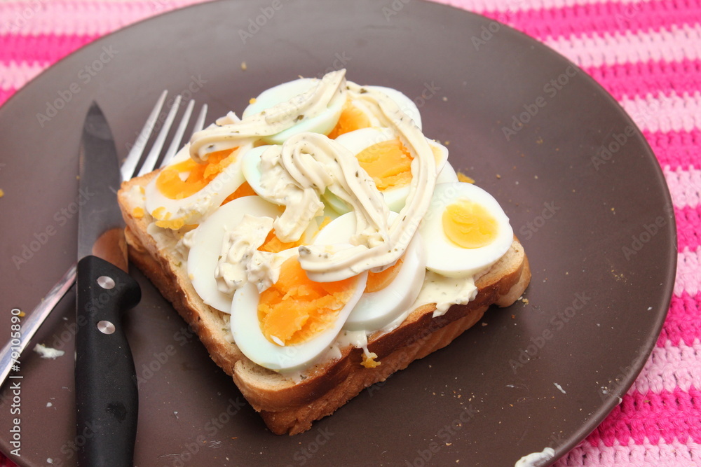 Eierbrot Stock-Foto | Adobe Stock