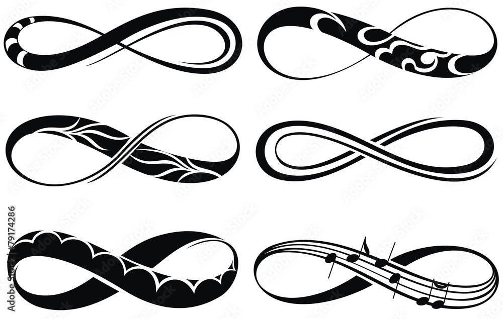 Infinity love, forever symbols Stock Vector | Adobe Stock