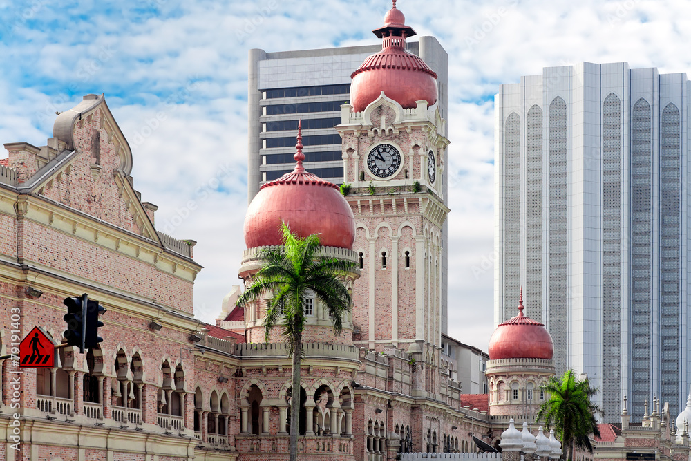 Clock tower of Sultan Abdul Samad. Kuala Lumpur, Malaysia Stock Photo ...