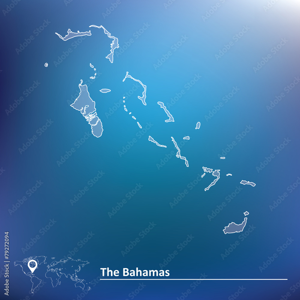 Map of Bahamas Stock Vector | Adobe Stock