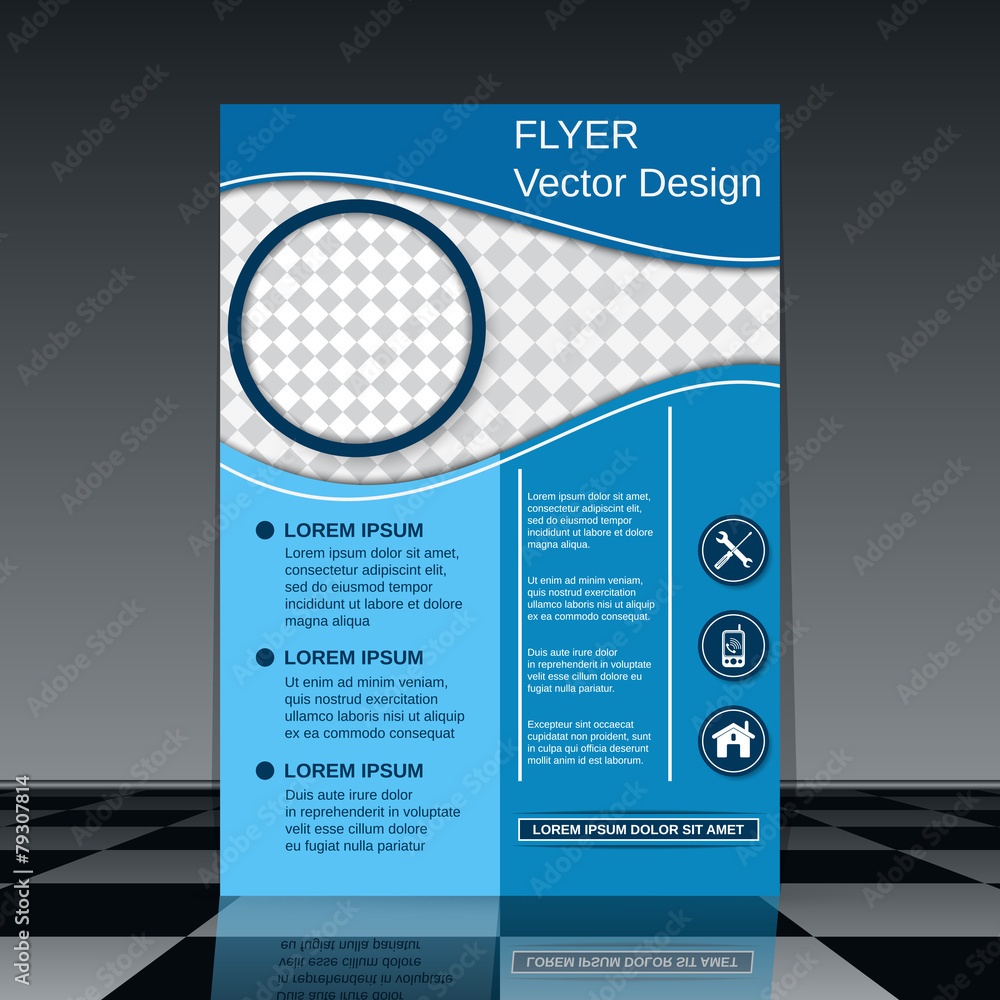 Vetor do Stock: Flyer vector template | Adobe Stock