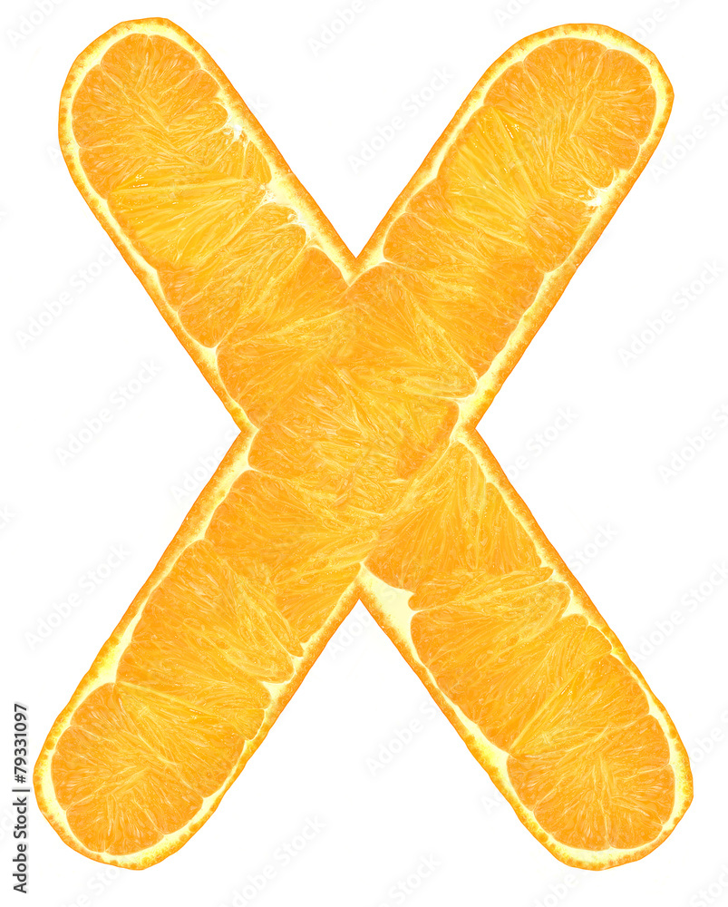 Orange X Stock-Foto | Adobe Stock