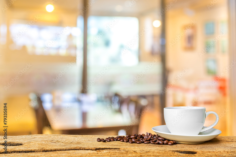Coffee shop blur background with bokeh Stock Photo | Adobe Stock