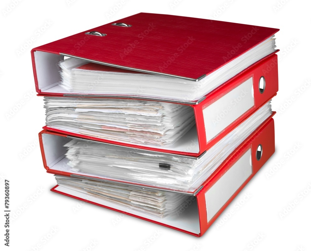 Stack of Binders Stock-Foto | Adobe Stock