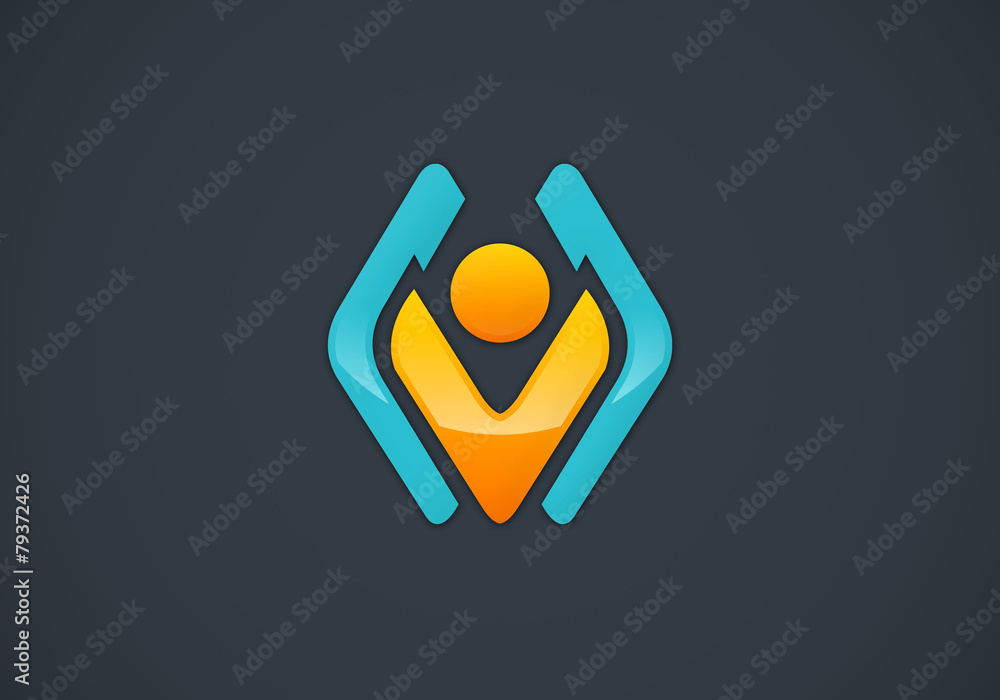 design element people business vector logo Stock Vector | Adobe Stock