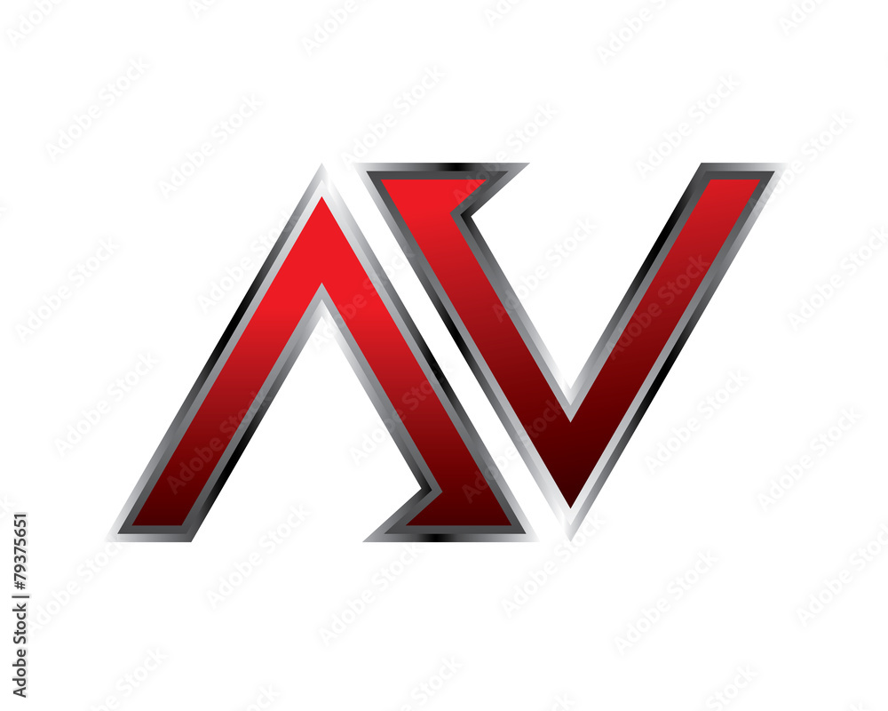 anagram monogram of A V Initials letter logo Stock Vector | Adobe Stock