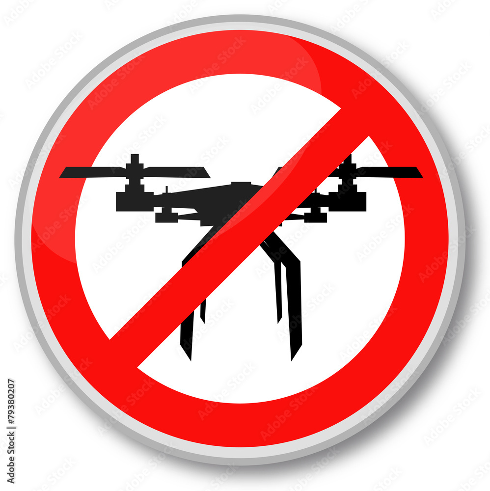 Interdit aux drones Stock Vector | Adobe Stock