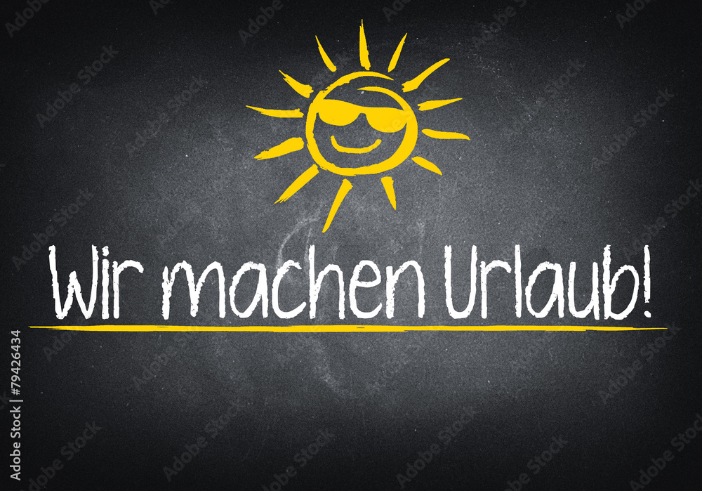 wir machen Urlaub Stock-Foto | Adobe Stock