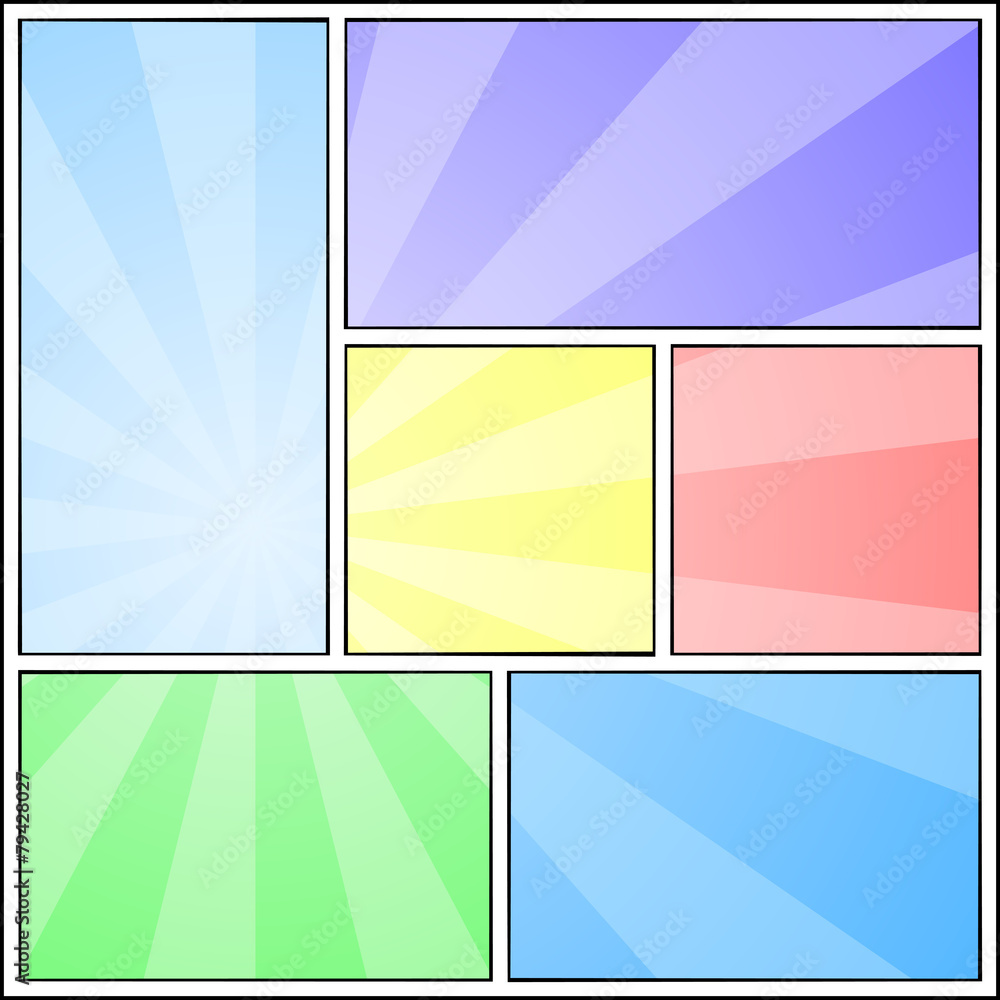 Comic Rahmen als Hintergrund Stock Vector | Adobe Stock