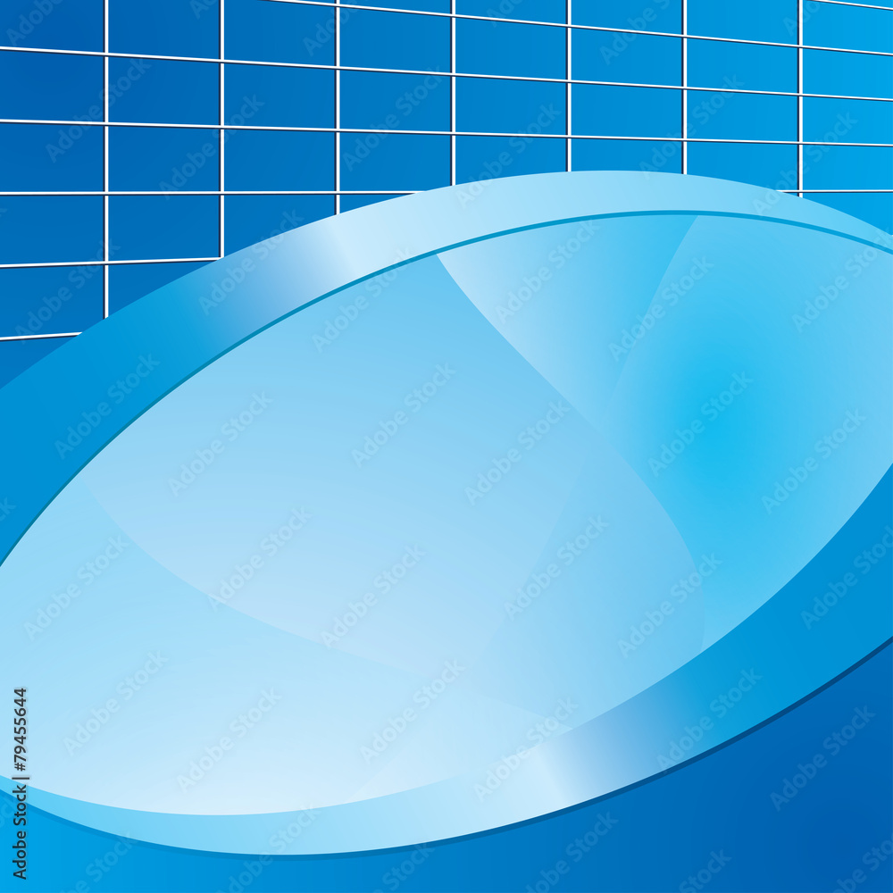 bright blue background with blue frame - vector Stock Vector | Adobe Stock