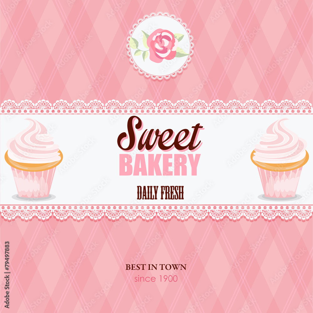 Bakery background Stock Vector | Adobe Stock