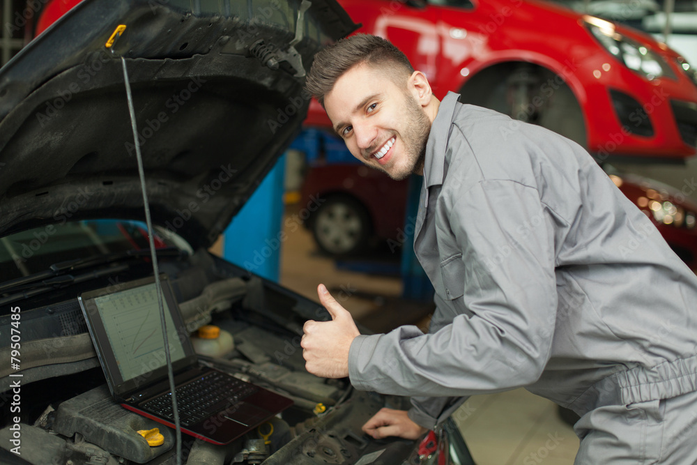 Engine test approved Stock Photo | Adobe Stock