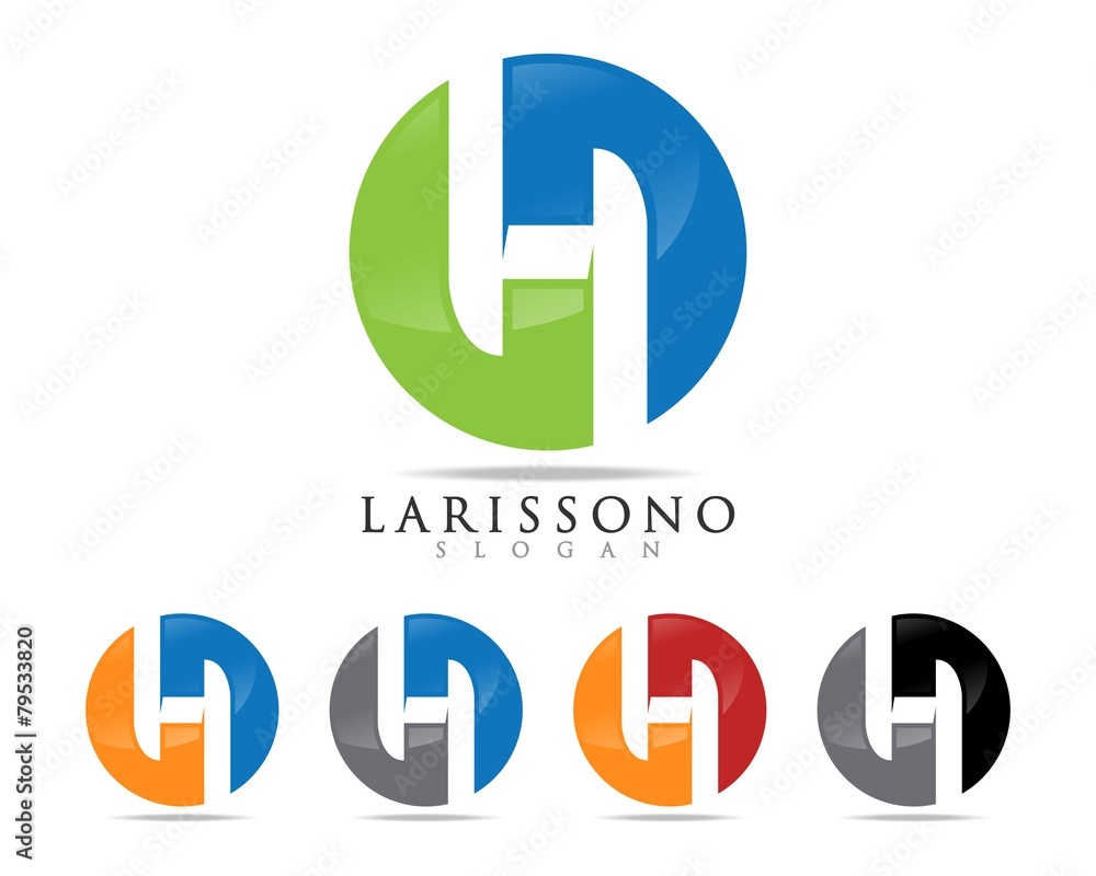 LH Vector Logo Stock Vector | Adobe Stock