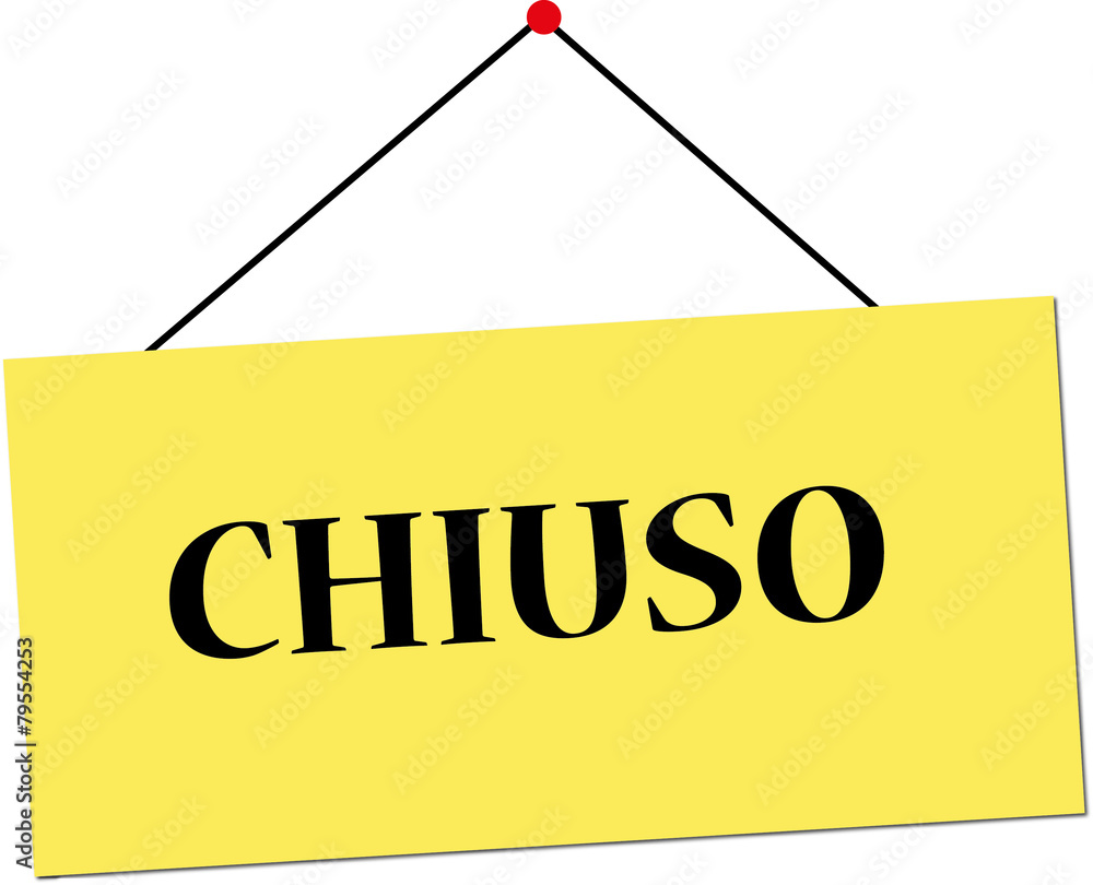 Illustrazione Stock Illustrazione cartello chiuso | Adobe Stock