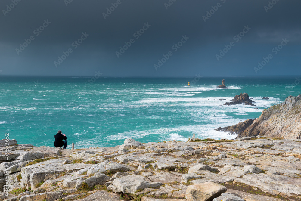 Fotka „Panorama sur le Phare de la Vieille, le Raz de Sein et les ...