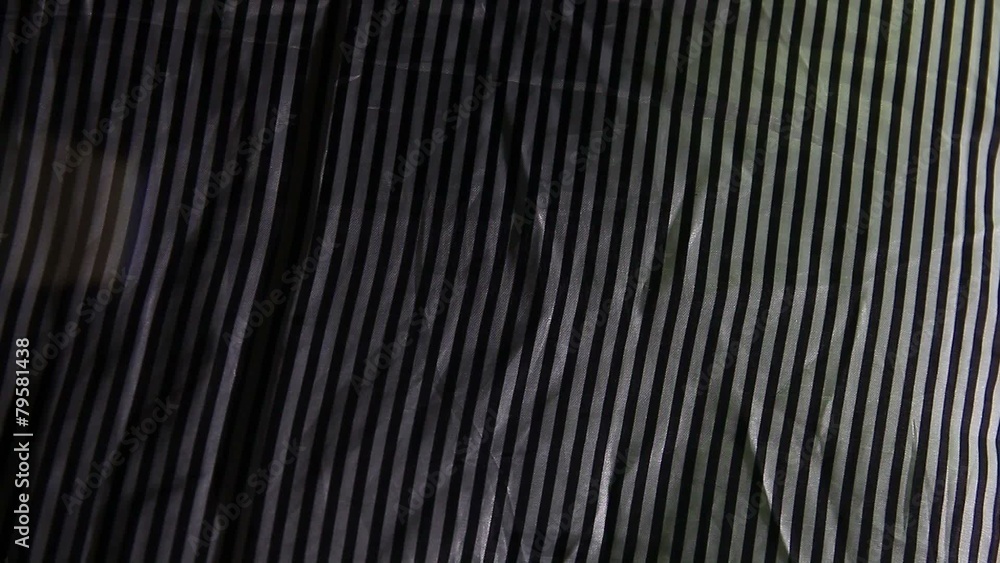 light background black white stripe fabric wrinkled texture Stock Video ...