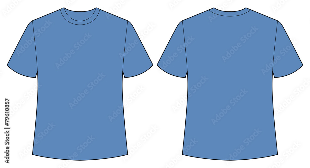 Blue shirt Stock Vector | Adobe Stock