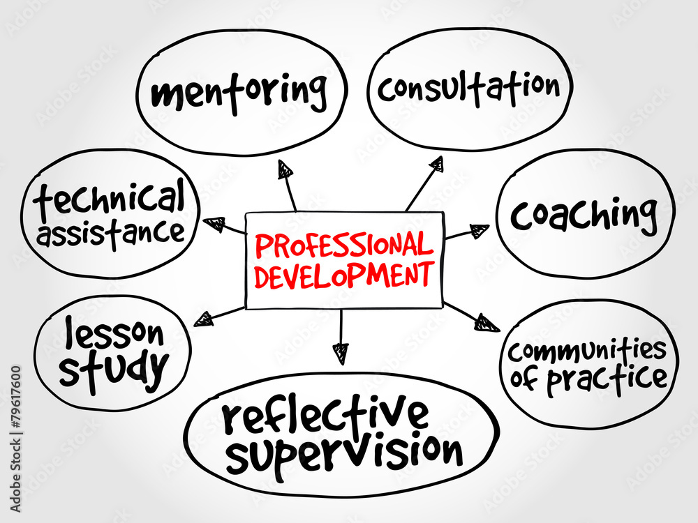 Professional development mind map business concept Stock Vector | Adobe Stock