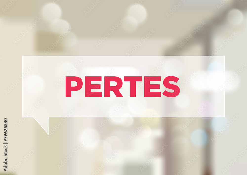 Pertes Stock Vector | Adobe Stock