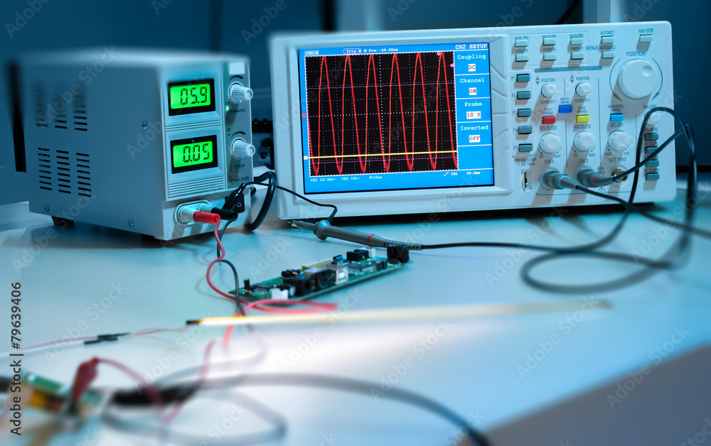 Electronic equipment in computer service centre Stock Photo | Adobe Stock