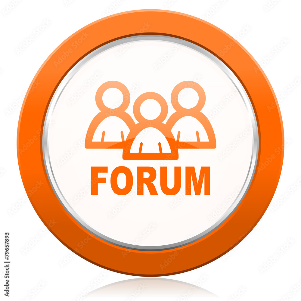 forum orange icon Stock Illustration | Adobe Stock
