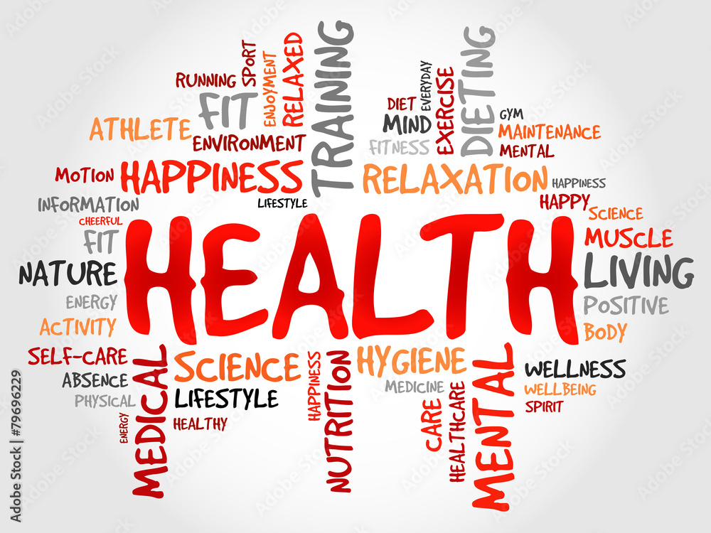 HEALTH word cloud concept Stock Vector | Adobe Stock