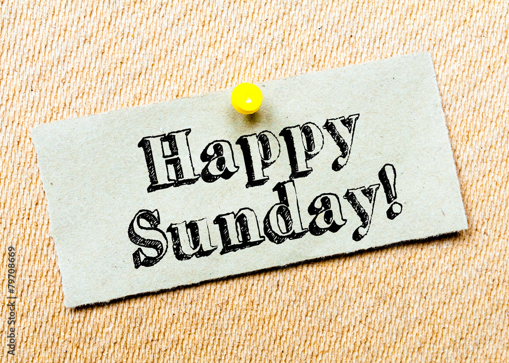 Happy Sunday Message Stock Photo | Adobe Stock