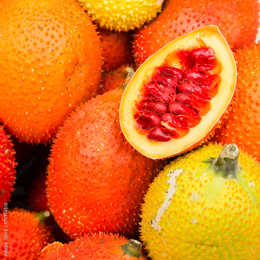 Gac fruits Stock Photo | Adobe Stock