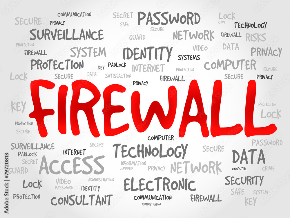 FIREWALL word cloud, security concept Stock Vector | Adobe Stock