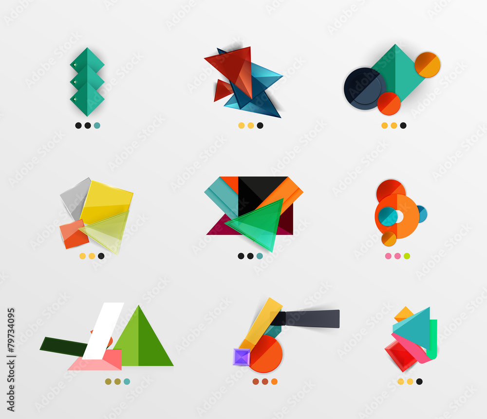 Blank geometric layouts Stock Vector | Adobe Stock