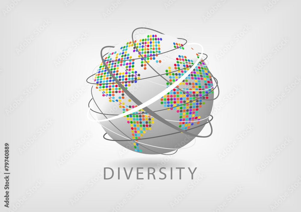 Colorful diversity around the world Stock Vector | Adobe Stock