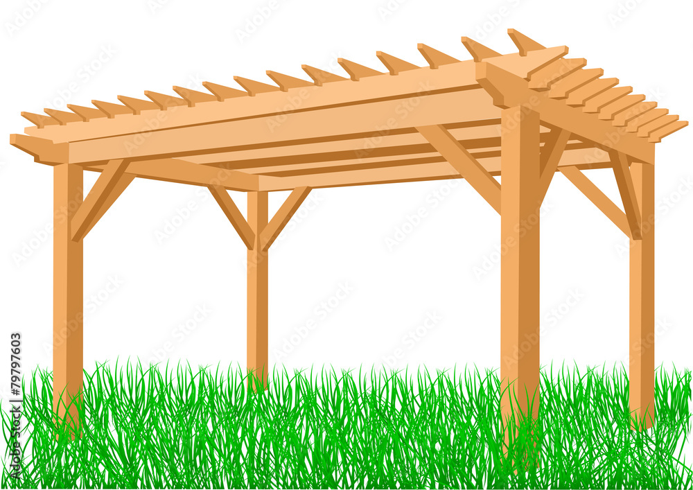 pergola Stock Vector | Adobe Stock