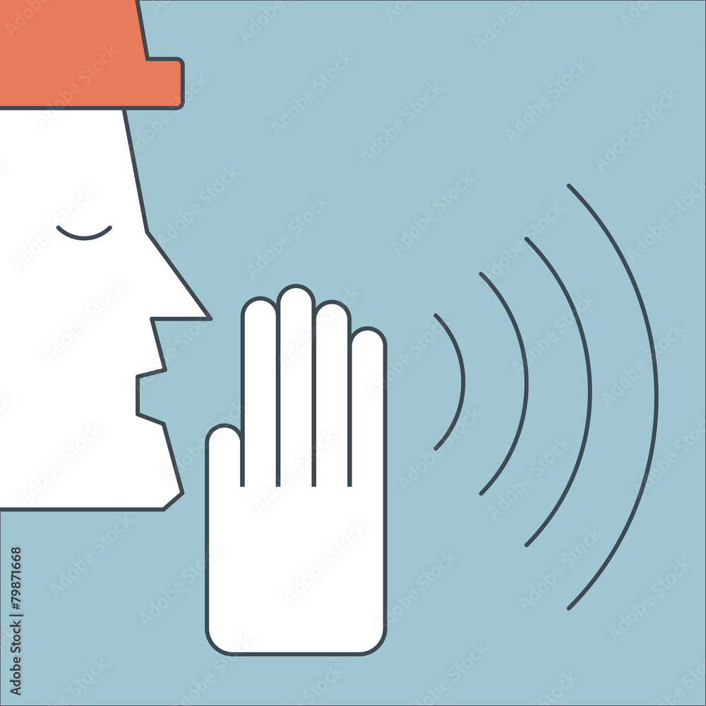 Whispering Stock Vector | Adobe Stock