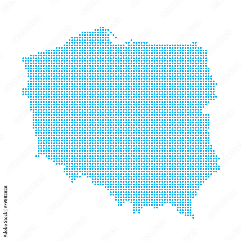 Polska, Kontur polski, zarys Stock Vector | Adobe Stock