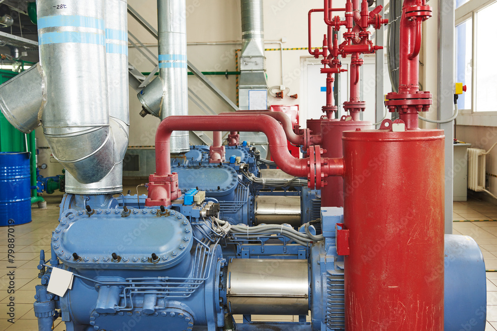 industrial compressor station Stock Photo | Adobe Stock