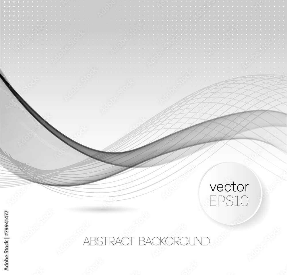 Abstract curved lines background. Template design Stock Vector | Adobe ...