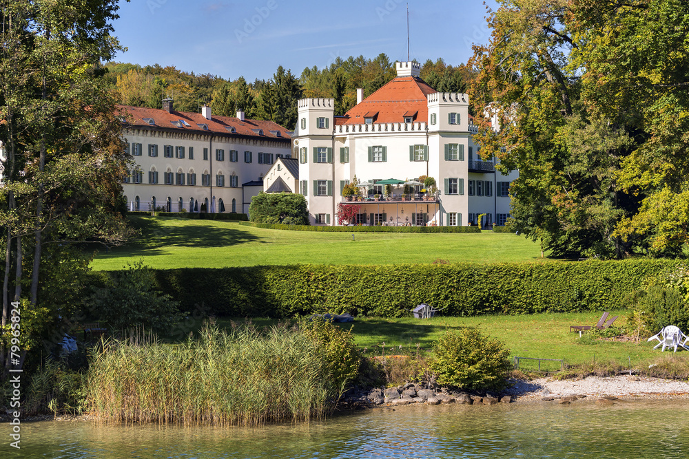 Sisi castle Possenhofen Stock Photo | Adobe Stock