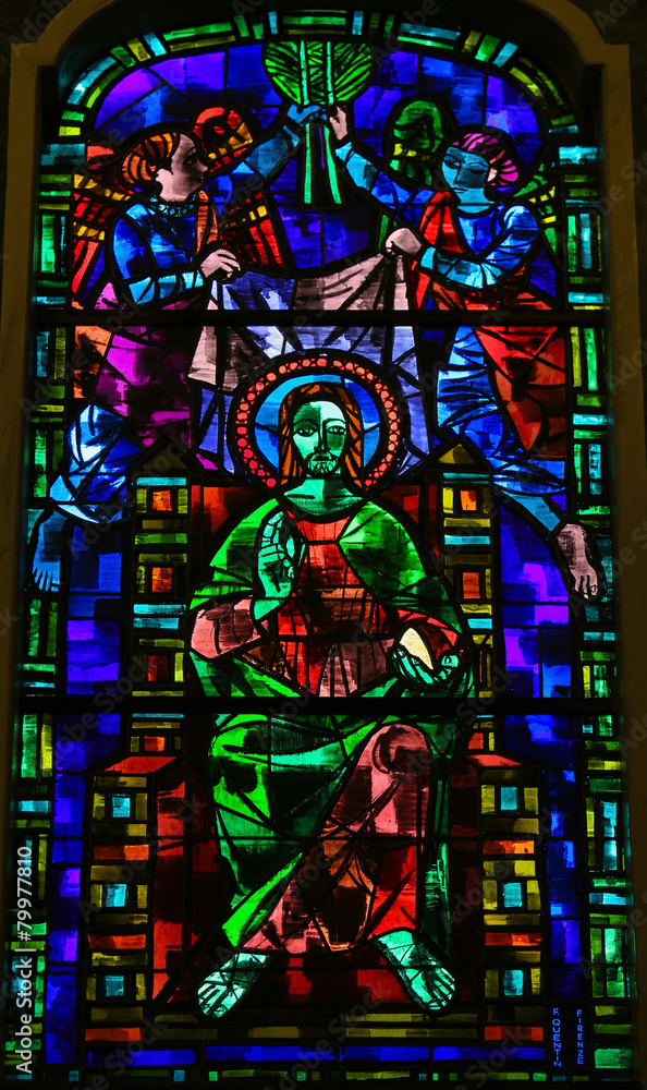 Jesus Christ - Stained Glass Stock Photo | Adobe Stock