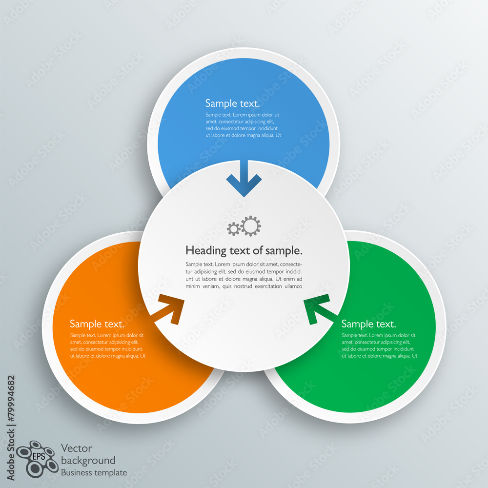 Infographics Vector Background 3-Step Process Stock Vector | Adobe Stock