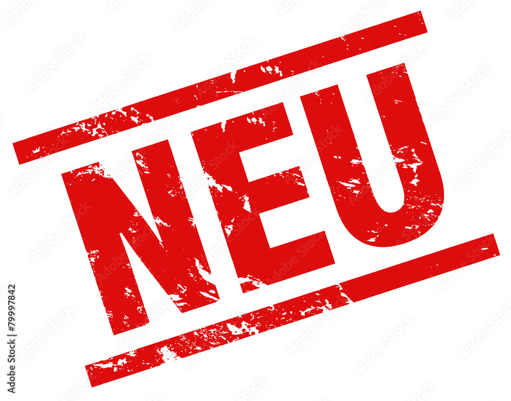 Stempel Grunge rot jetzt Neu Stock-Vektorgrafik | Adobe Stock