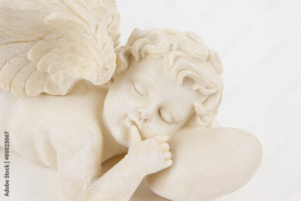 Engel mit Locken Stock-Foto | Adobe Stock