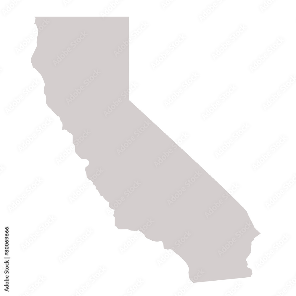 California State map Stock Illustration | Adobe Stock