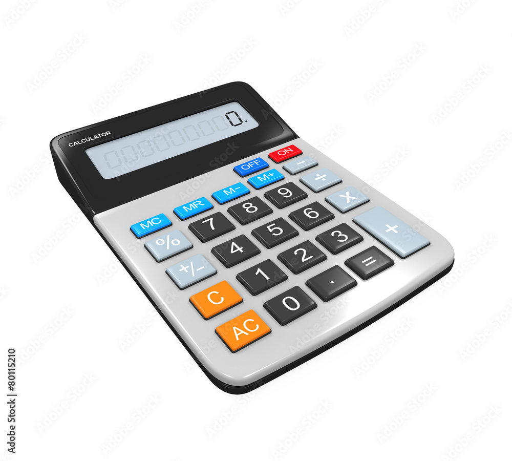 Calculator Isolated Stock Illustration | Adobe Stock