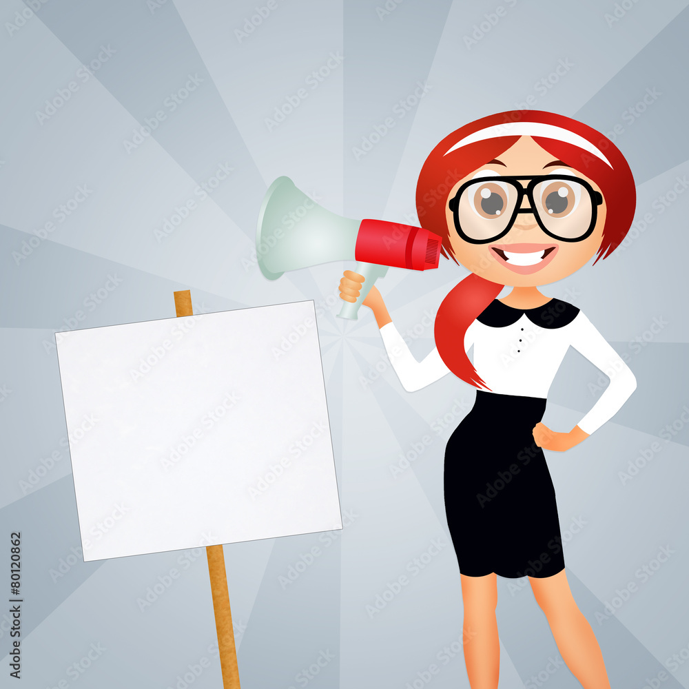 demonstraction ilustración de Stock | Adobe Stock